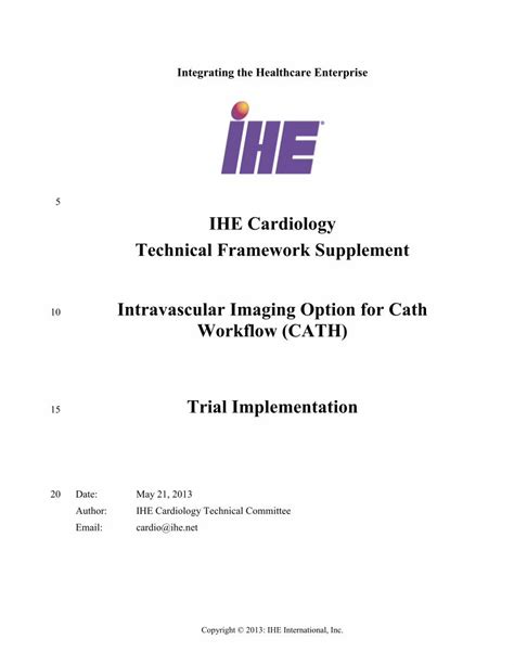 Pdf Intravascular Imaging Option For Cath Workflow Ihe Dokumentips