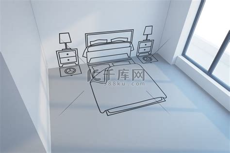 卧室规划设计3d 渲染高清摄影大图 千库网