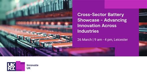 Cross Sector Battery Showcase Advancing Innovation Across Industries