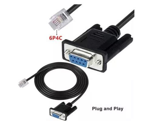 CABO CONSOLE SERIAL RJ11 LAN DB9 RS232 RJ11 CP4C Recifetronic