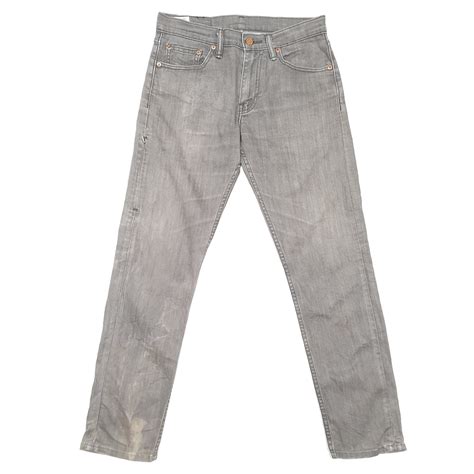 Mens Levis 508 Tapered Fit Grey Jeans W28 L30 Bundl Clothing