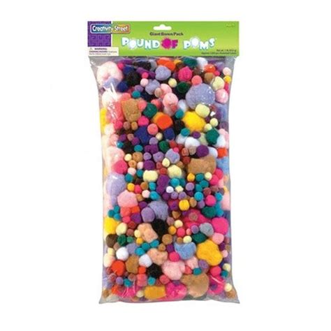Pom Poms Assorted Colors And Sizes 1 Lb 1000 Pieces Collage Collage