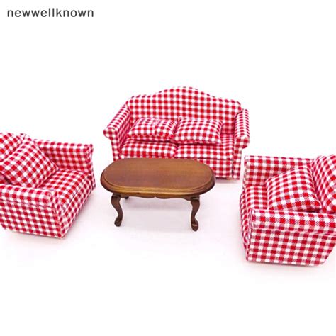 Neth 1 12 Dollhouse Miniature Teatable โต๊ะกาแฟห้องนั่งเล่นเฟอร์นิเจอร์ของเล่น Sda Shopee Thailand