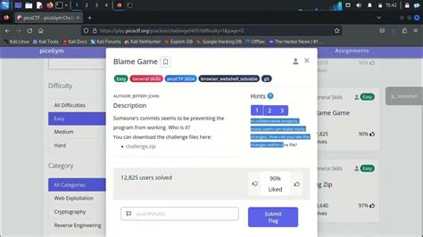 Cracking The Code Picoctf General Skills Blame Game Walkthrough