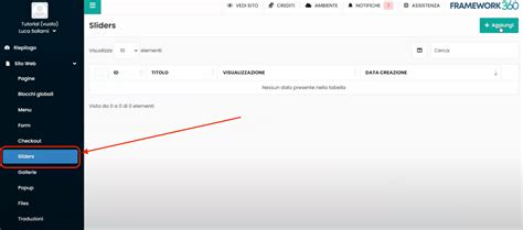 Creare Uno Slider Con Foto E Video Framework360