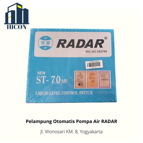 Jual Pelampung Otomatis Toren Air Tanki RADAR ST 70AB Original