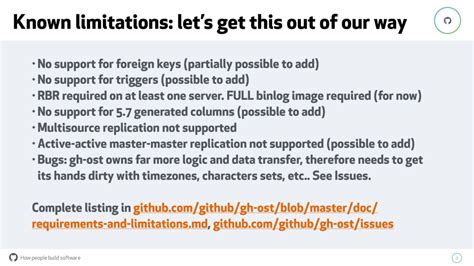 Githubs Online Schema Migrations For Mysql Speaker Deck