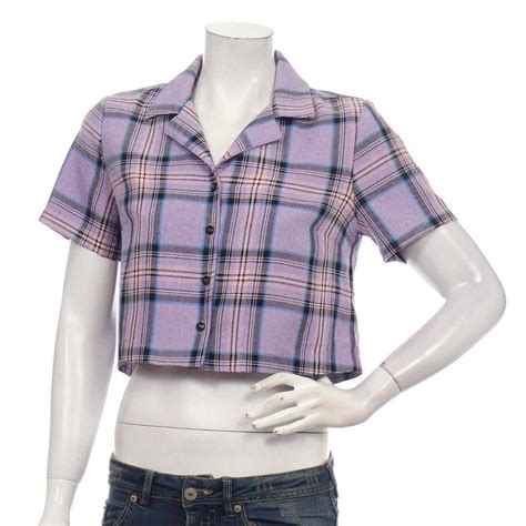 Cute Urban Outfitters Crop Top With A Checked Depop