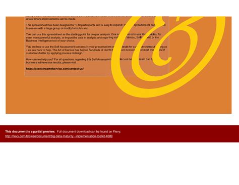 big data maturity implementation toolkit template excel xls