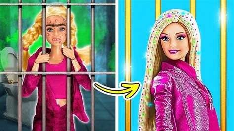 Barbie Riche vs Pauvre vs Giga Riche en Prison Vie en prison Situations drôles par Oh Lala