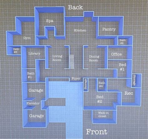 Bloxburg Layout Inspiration On Instagram 10 Bed 9 Bath Two Story