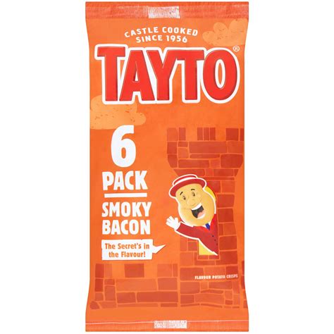 Tayto Smoky Bacon Crisps 6 Pack Wilko