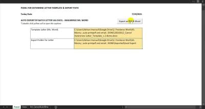 Excel Word Mail Merge Automation To Create A Template Letter Pdf