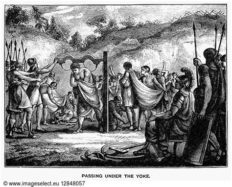 Passing Under The Yoke Defeated Soldiers Passing Under The Yoke