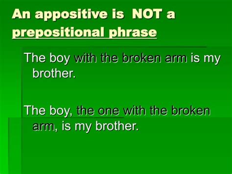 Appositives And Appositive Phrases Ppt Ppt