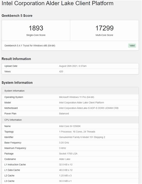 Intel Core i9-12900K schlägt Ryzen 9 5950X im Geekbench - Hardware-Helden