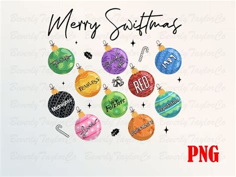 Merry Swiftmas Png Cute Famous Christmas Ball Png Inspire Uplift