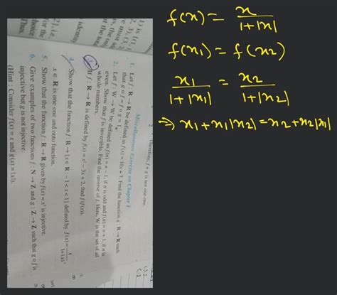 1 Let F R→r Be Defined As F X 10x 7 Find The Function G R→r Such That