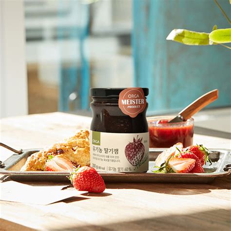 유기농 딸기와 설탕으로 만든 딸기잼 300g 배민스토어