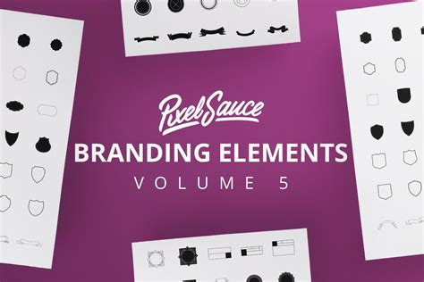 100 Branding Elements Vol 05 Graphic Objects ~ Creative Market