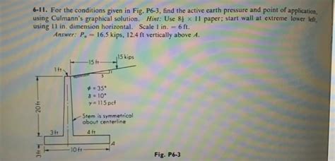 solved 6 11 ﻿for the conditions given in fig p6 3 ﻿find