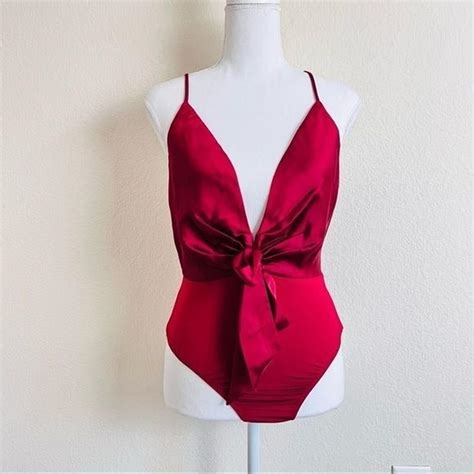 Showpo Satin Bodysuits For Women Mercari
