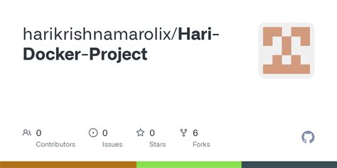 Github Harikrishnamarolixhari Docker Project
