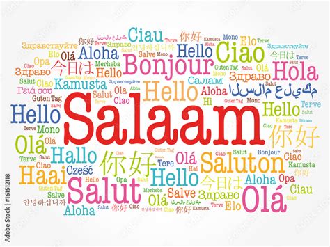 SALAAM Hello Greeting In Persian Farsi Word Cloud In Different Languages Of The World