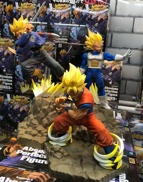WSTXBD Dragon Ball Z DBZ Absolute Perfection Figure SSJ Goku Vegeta Trunks Brinquedos Model