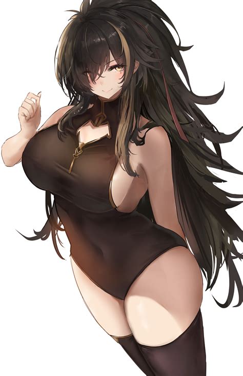 Rule 34 1girls Ahoge Azur Lane Big Breasts Black Leotard Blonde