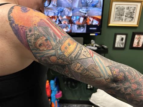 Star Wars Sleeve Done By Jd At Rapture Tattoo Emporium In Duncannon Pa
