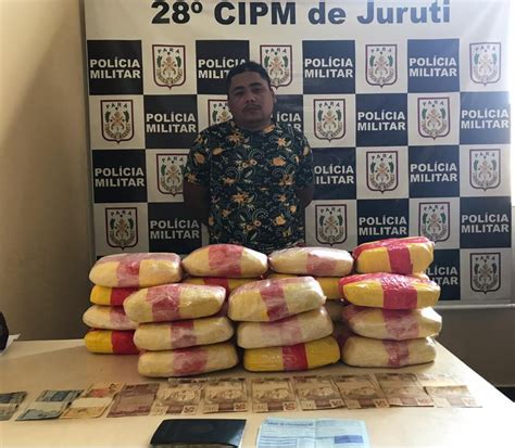 Homem é preso em flagrante mais de 27kg de oxi em Juruti droga seria vendida em outros