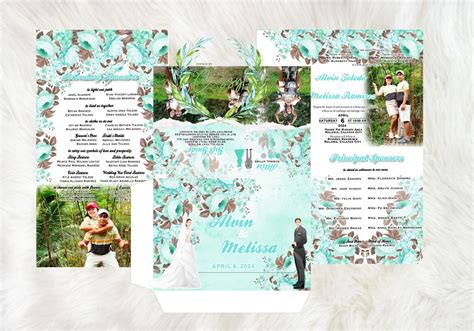 Inspired By Cassy Mint Green Sliding Invitation Layouts 💚💚💚 Wedding