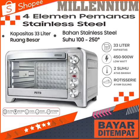 Jual Mito MO Fantasy Oven Listrik Kapasitas Jumbo Liter Shopee Indonesia