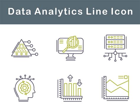 Data Analytics Vector Icon Set 20708591 Vector Art At Vecteezy