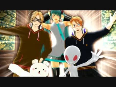 【apヘタリアmmd】 ほくべーファイブ！ 【アメコミ風ミクさん】 ニコニコ動画