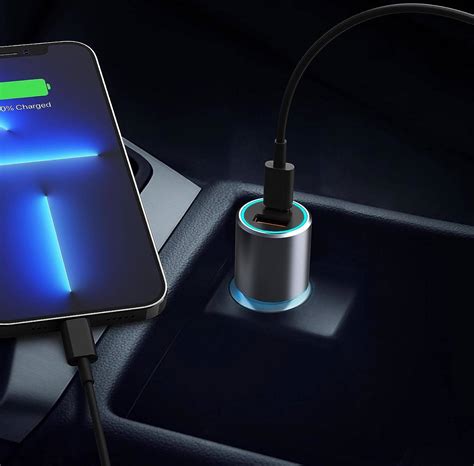 Blupebble NaviPower Fast Car Charger with 3 Ports, 53W USB C Port ...