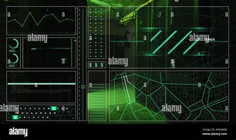 Image Of Hud Screens With Map Graphs Programming Data Over Data