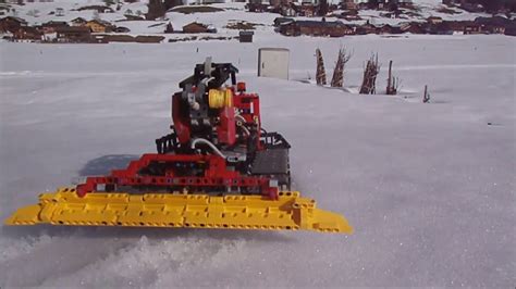 Lego Technic Pneumatic Ev Pistenbully W Snow Groomer Youtube