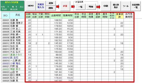 給与計算の実践 「cells給与」サポートページ