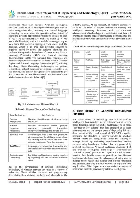 Ai Based Healthcare Chatbot Pdf Artificial Intelligence Technology And Computing