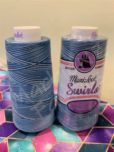 Maxi Lock Thread Swirls Marblenz Fabrics