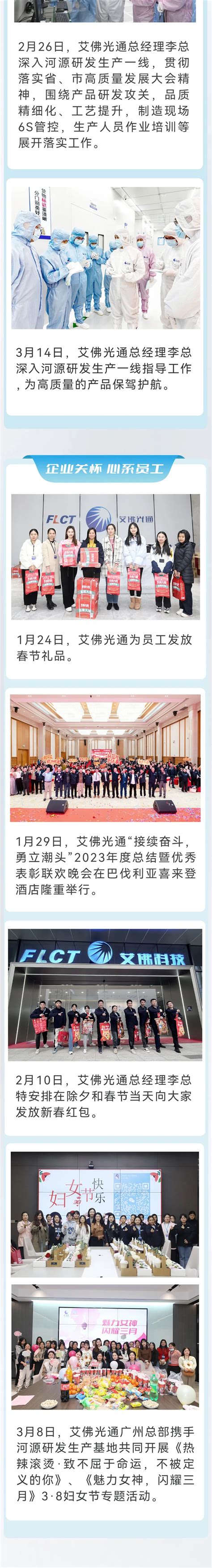 韶华不负 一路高歌 艾佛光通第一季度快讯新鲜送达 艾佛光通