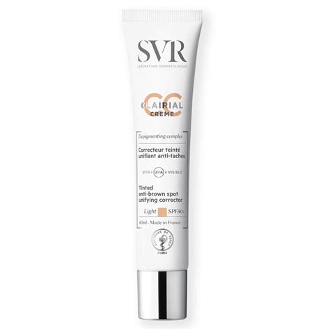 SVR Laboratoires CLAIRIAL CC Crème Sun Protection Light SPF ml Snabb leverans