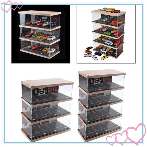 [meteor2] 1 64 Scale Diecast Model Car Display Case Protection Car Garage Display Case For Ts