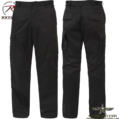 Polycotton Twill Bdu Pants Black
