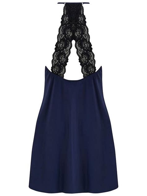 Pour Moi Dusk Satin And Lace Chemise Very