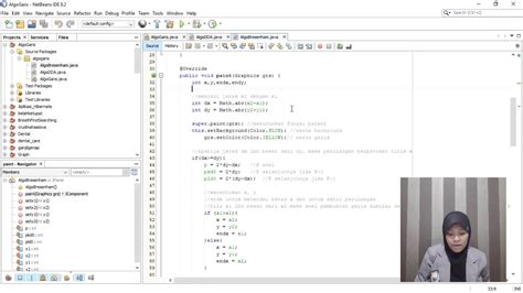 Implementasi Algoritma Dda And Bresenham Di Java Netbeans Youtube