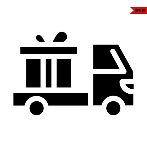 Git Box In Truck Glyph Icon 23834837 Vector Art At Vecteezy