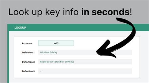 Excel Acronym Database Spreadsheet Life